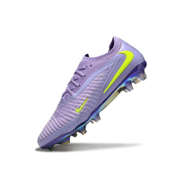 Nike Phantom 6 Low Cut Elite FG Cleat Purple Yellow