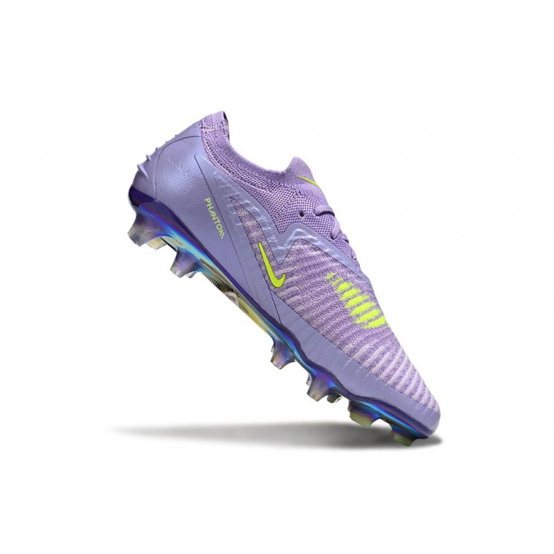 Nike Phantom 6 Low Cut Elite FG Cleat Purple Yellow