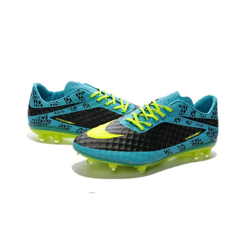 Discount 2014 New Nike HyperVenom Phantom FG ACC Boot Ref Blue Black Yellow