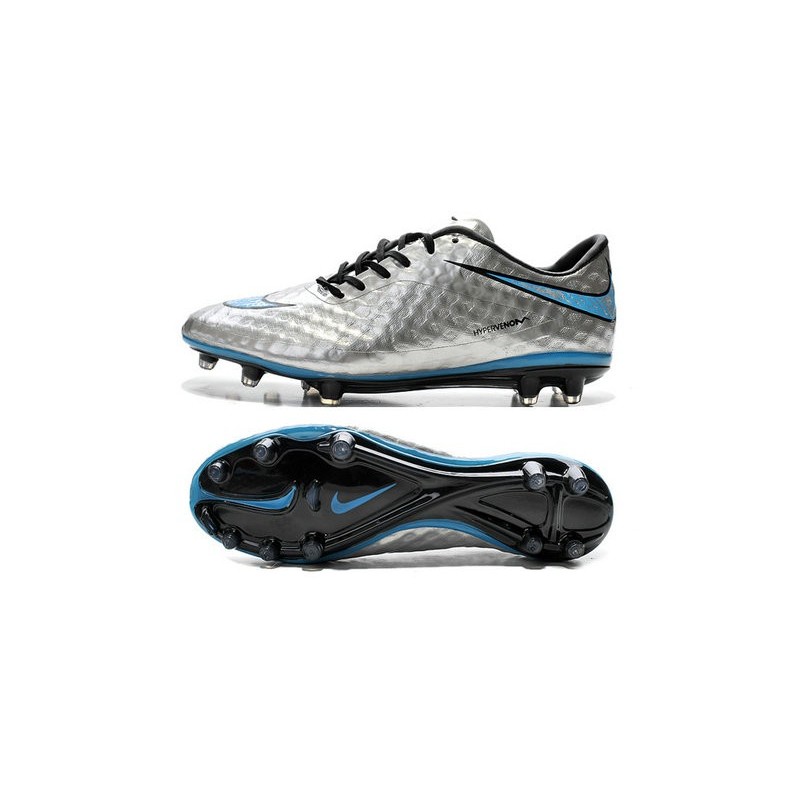 Nike 2015 New Boots HyperVenom Phantom Premium FG ACC Chrome Blue