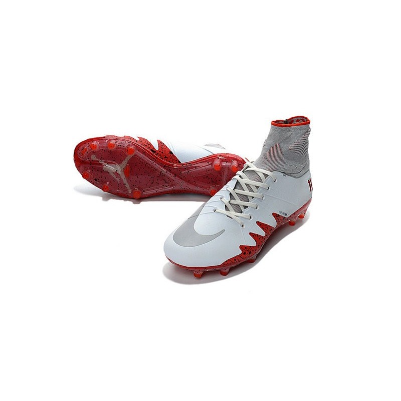 New Nike NJR Neymar X Jordan Hypervenom II FG White Red