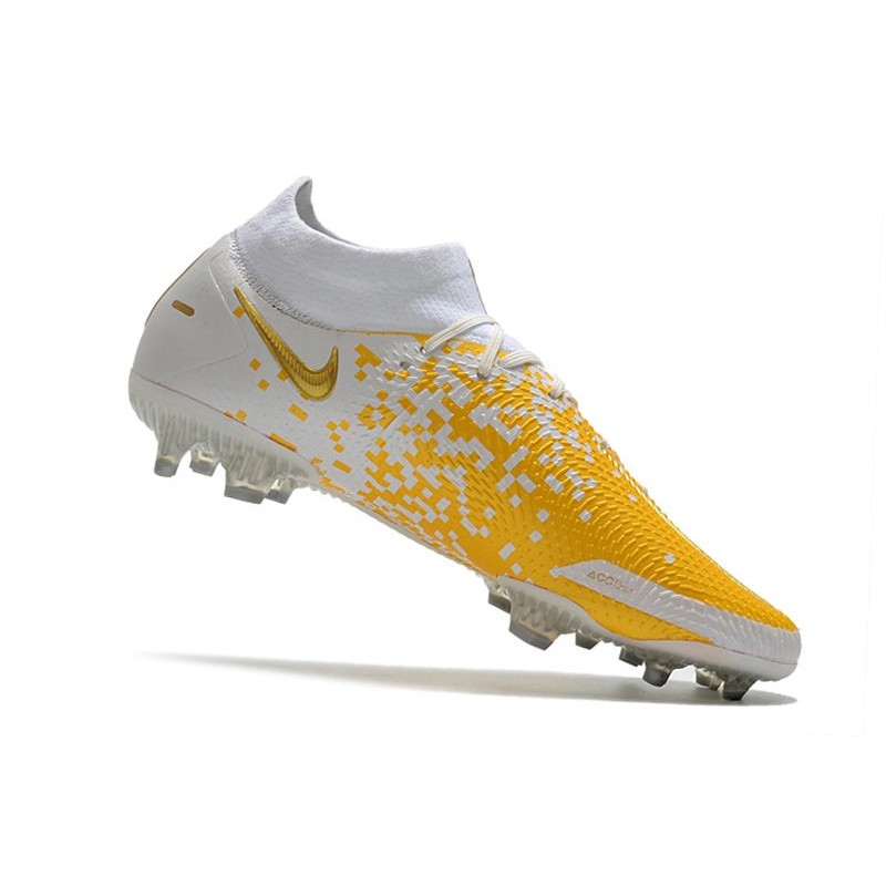New 2021 Nike Phantom Gt Elite Df Fg - White Gold