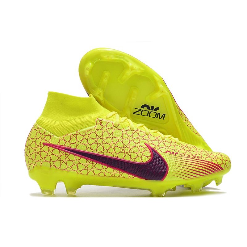 Nike Zoom Mercurial Superfly 9 Elite FG Yellow Red