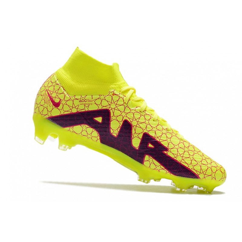 Nike Zoom Mercurial Superfly 9 Elite FG Yellow Red